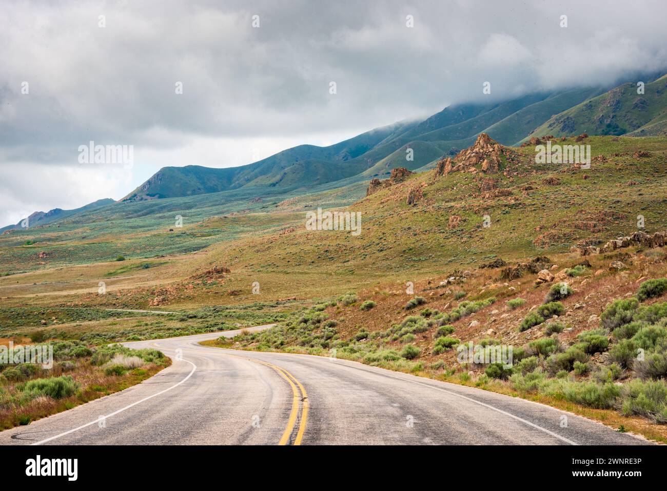 Road Through Antelope Island State Park, Largest Island in the Great ...