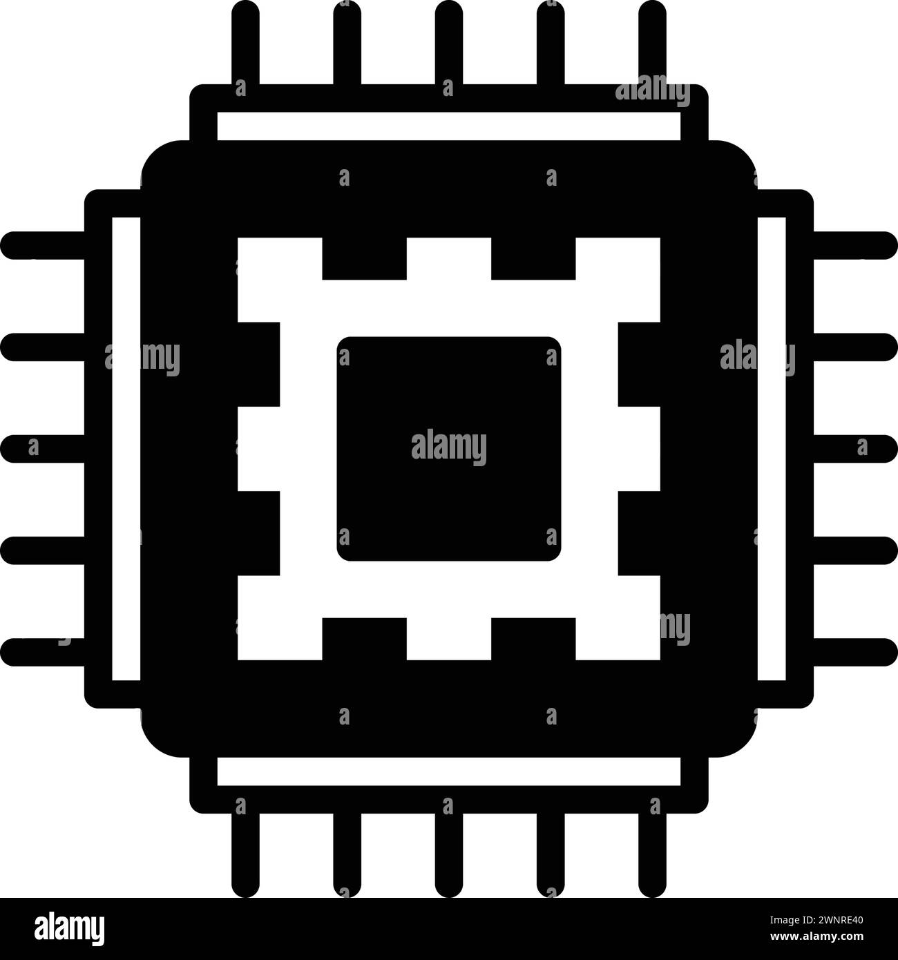 Icon for semiconductor,microprocessor Stock Vector Image & Art - Alamy
