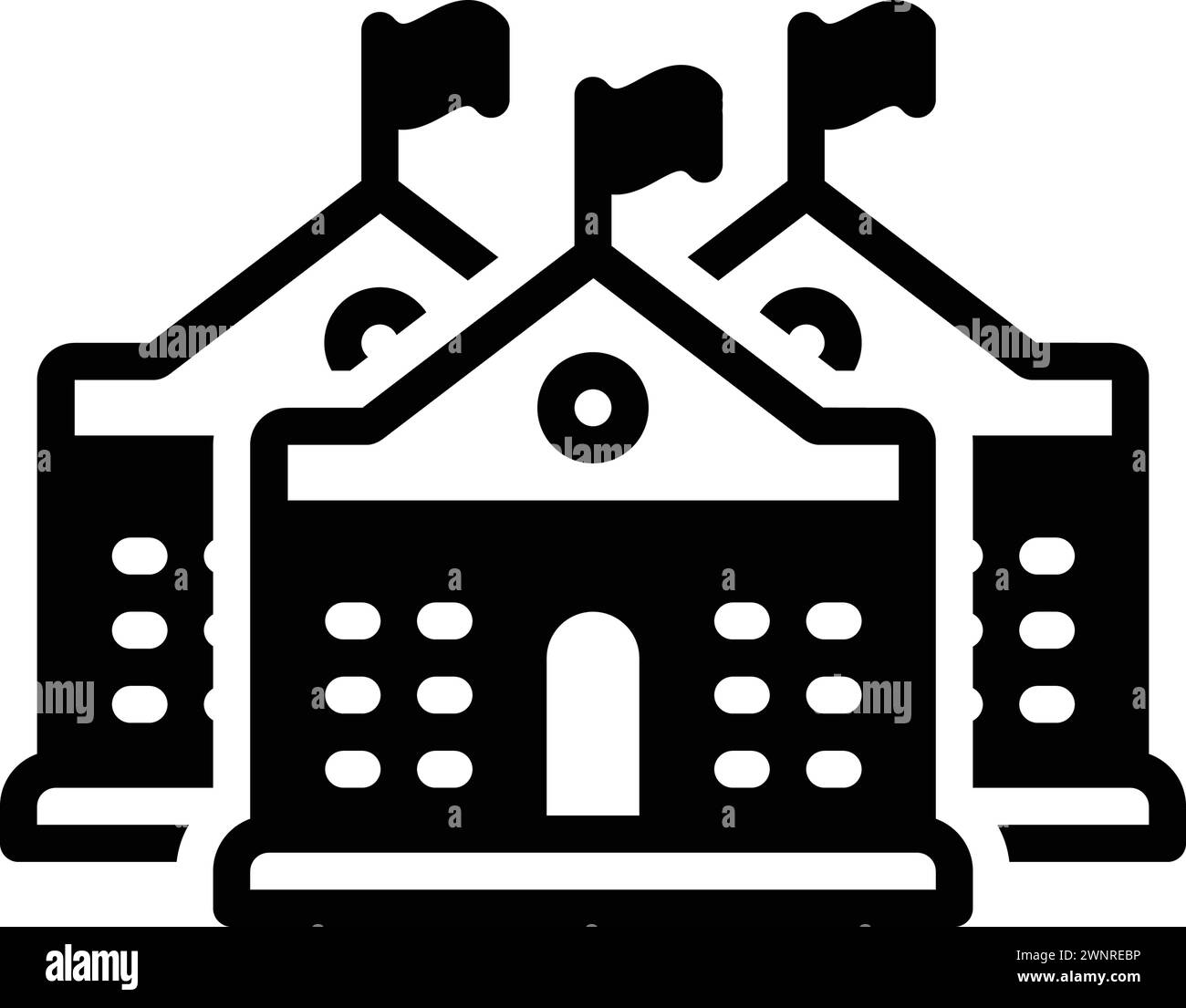 Icon for institutions; collage Stock Vector Image & Art - Alamy