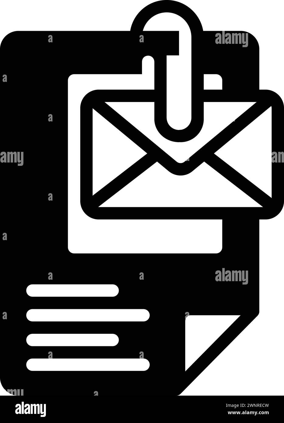 Icon for attachments,attach Stock Vector Image & Art - Alamy