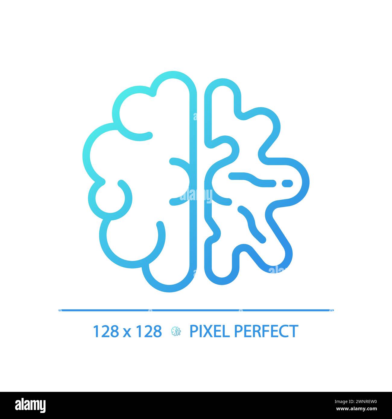 Alzheimer brain gradient linear vector icon Stock Vector Image & Art ...