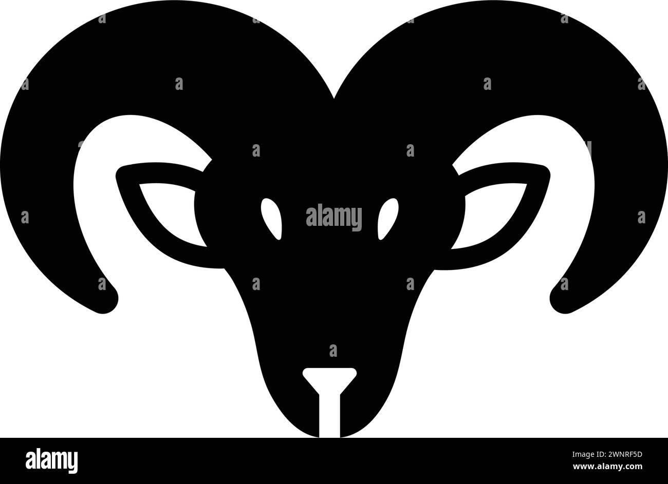 Icon for ram; head Stock Vector Image & Art - Alamy