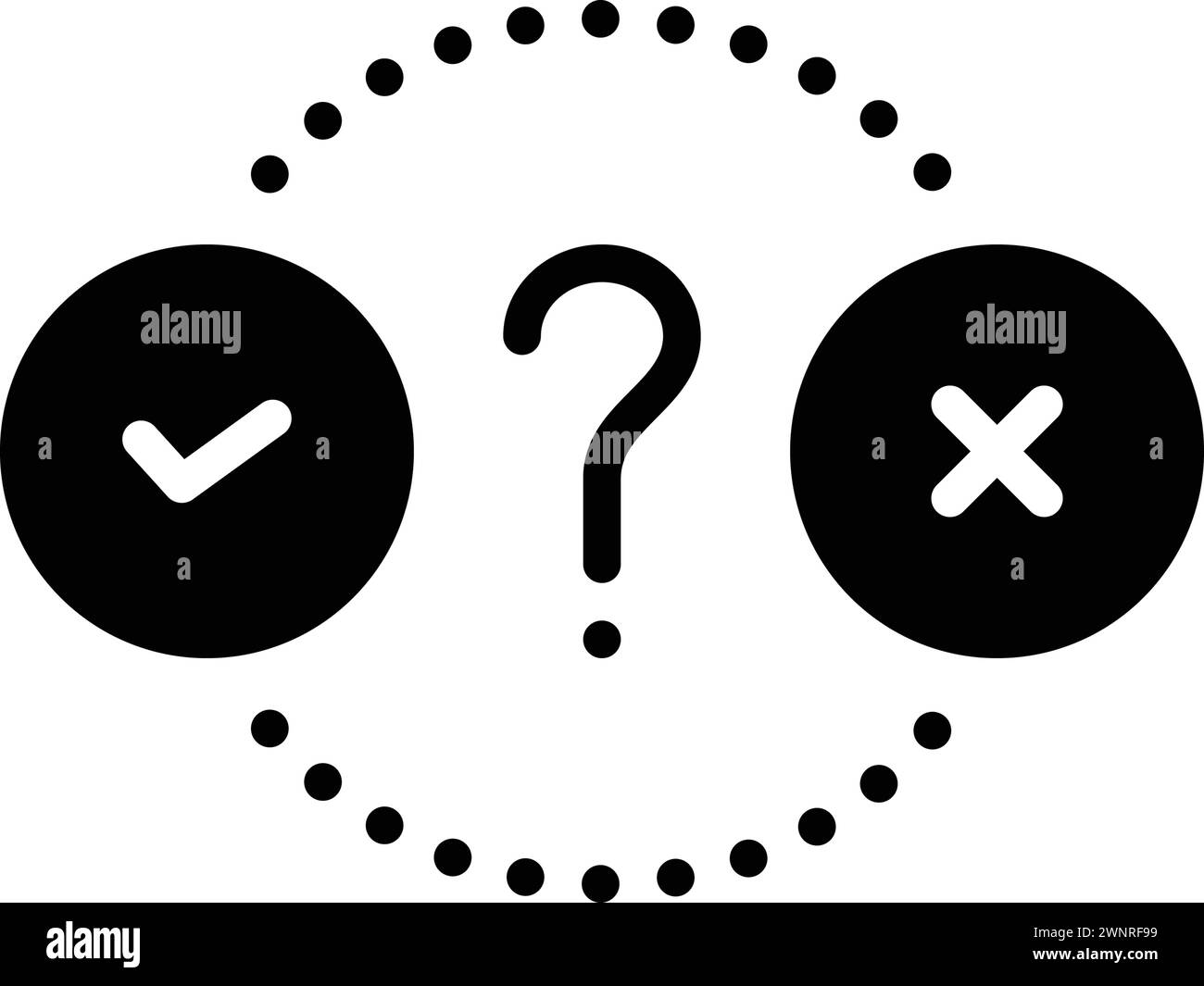 Icon for boolean,question mark,wrong Stock Vector Image & Art - Alamy