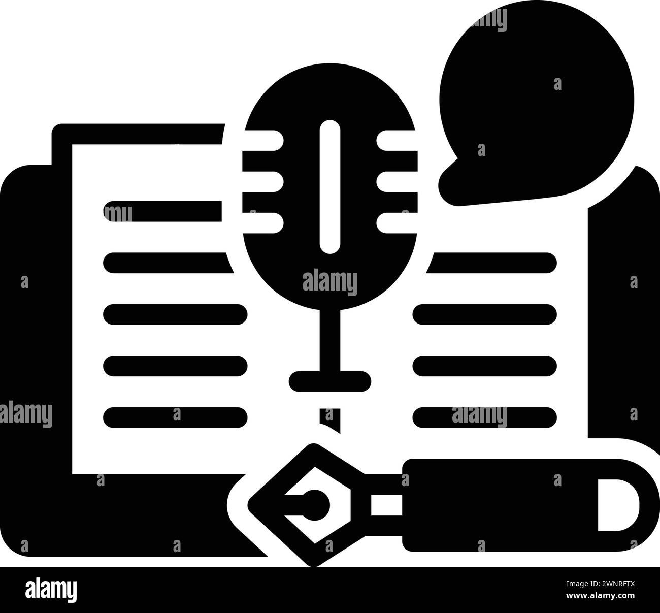 Icon for narrative; mike Stock Vector Image & Art - Alamy