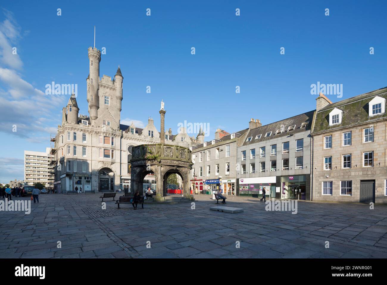 UK, Scotland, Abderdeen, Castle Square, Aberdeen castle Stock Photo - Alamy