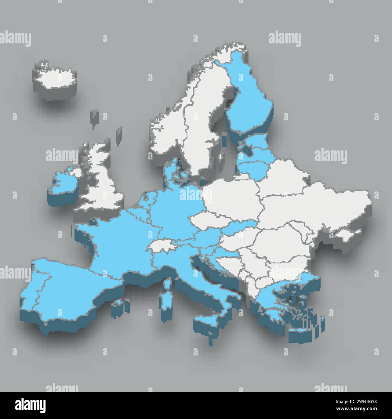 Eurozone map Stock Vector Images - Alamy