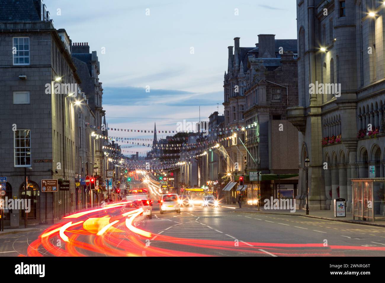 Union street aberdeen night hi-res stock photography and images - Alamy