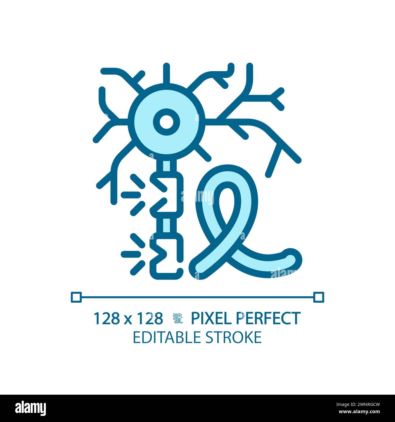 Multiple sclerosis light blue icon Stock Vector Image & Art - Alamy