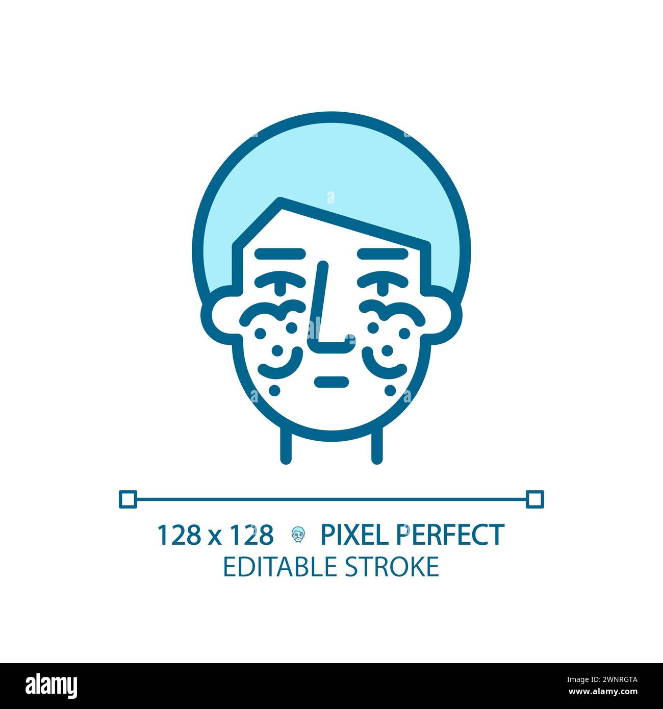 Lupus rash light blue icon Stock Vector Image & Art - Alamy