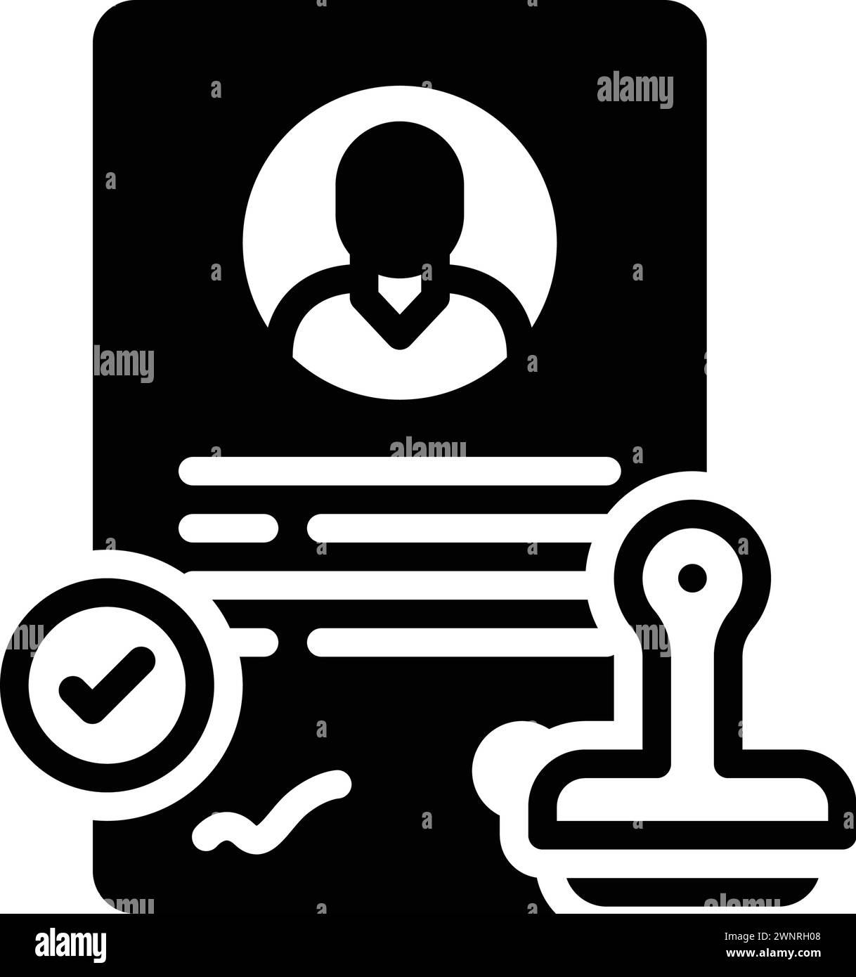 Icon for stamp; seal Stock Vector Image & Art - Alamy