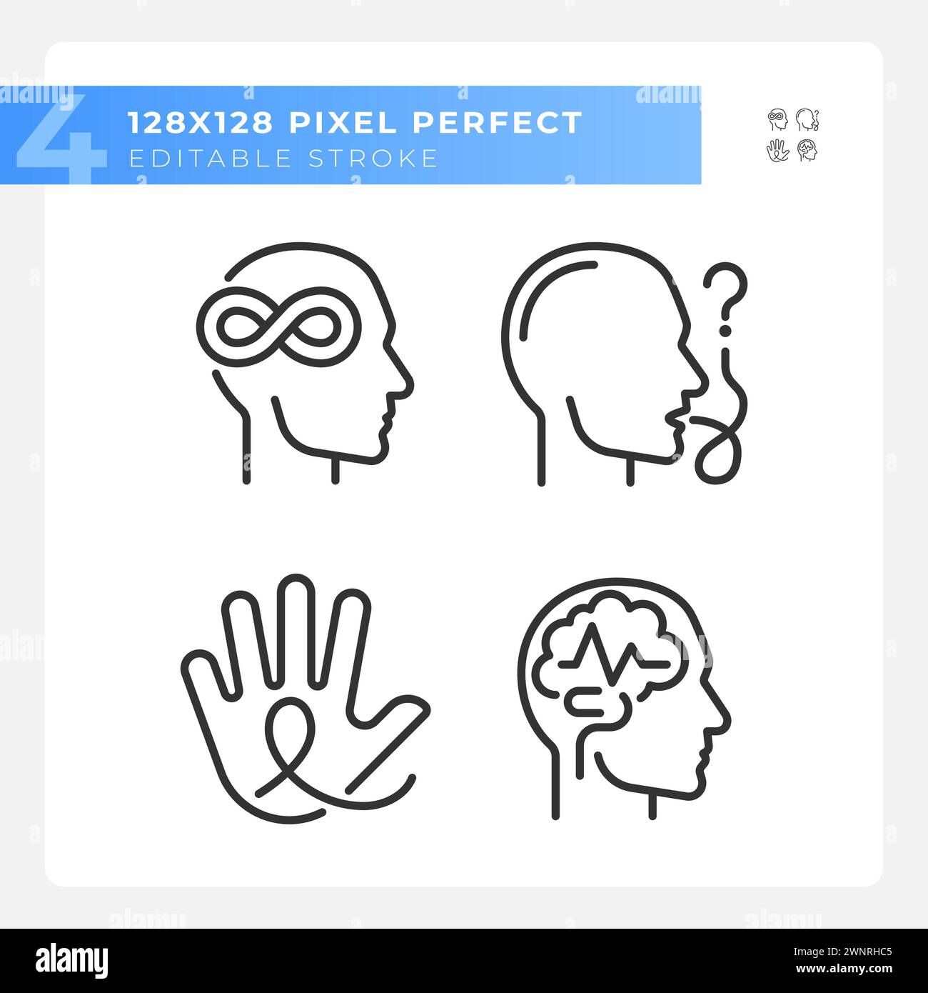 Neurology diseases linear icons set Stock Vector Image & Art - Alamy