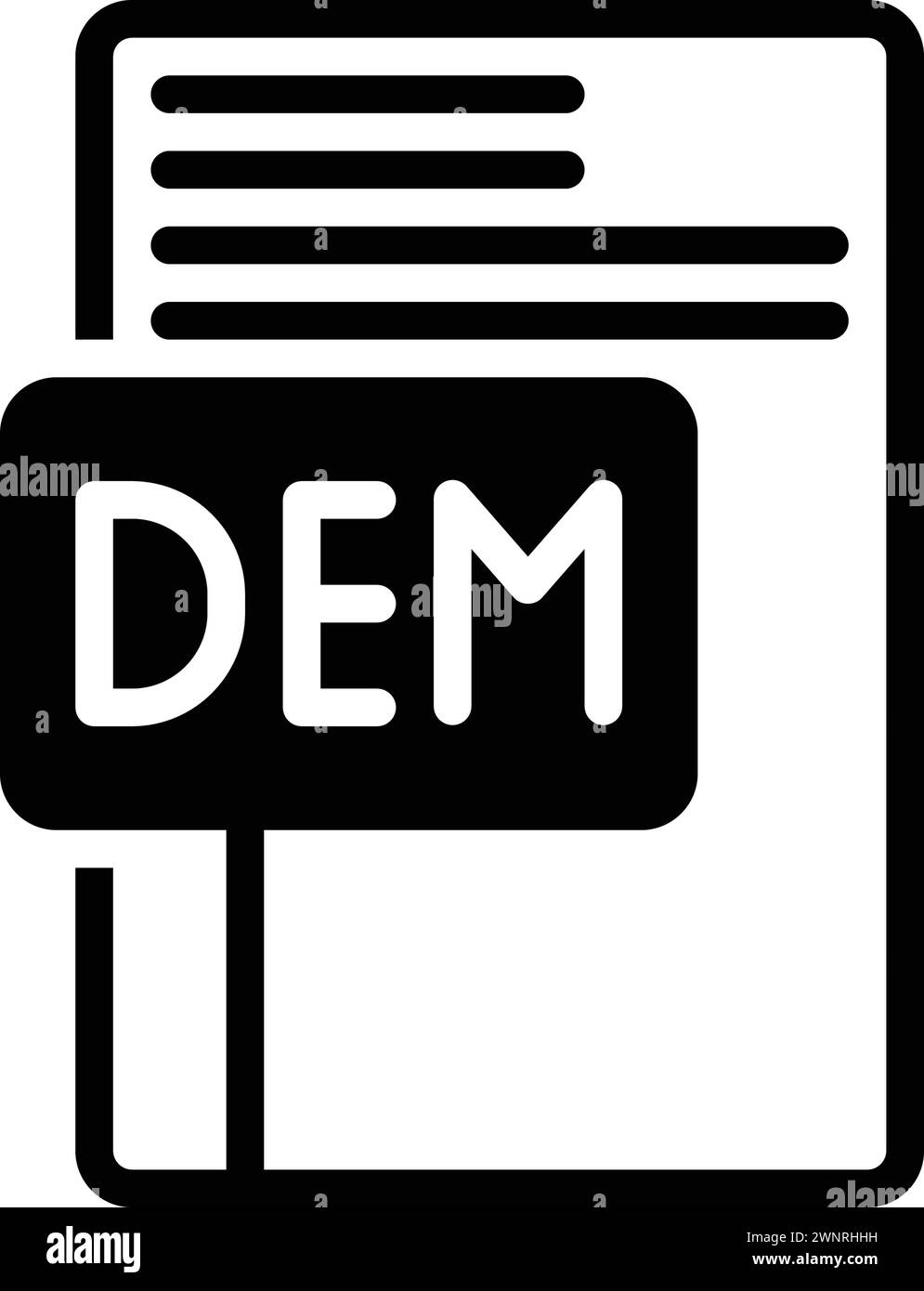 Dem symbol Stock Vector Images - Alamy