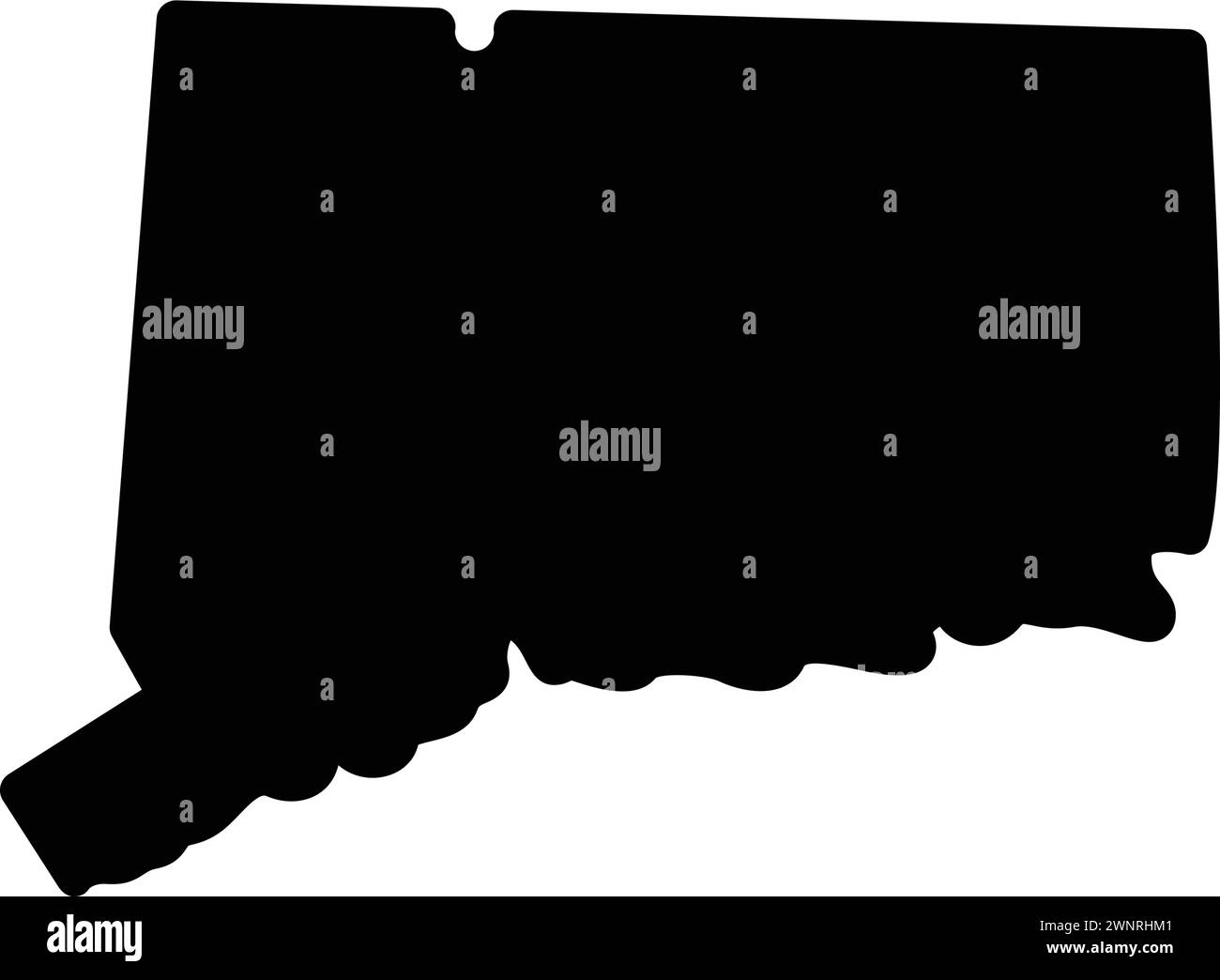 Connecticut map Black and White Stock Photos & Images - Alamy