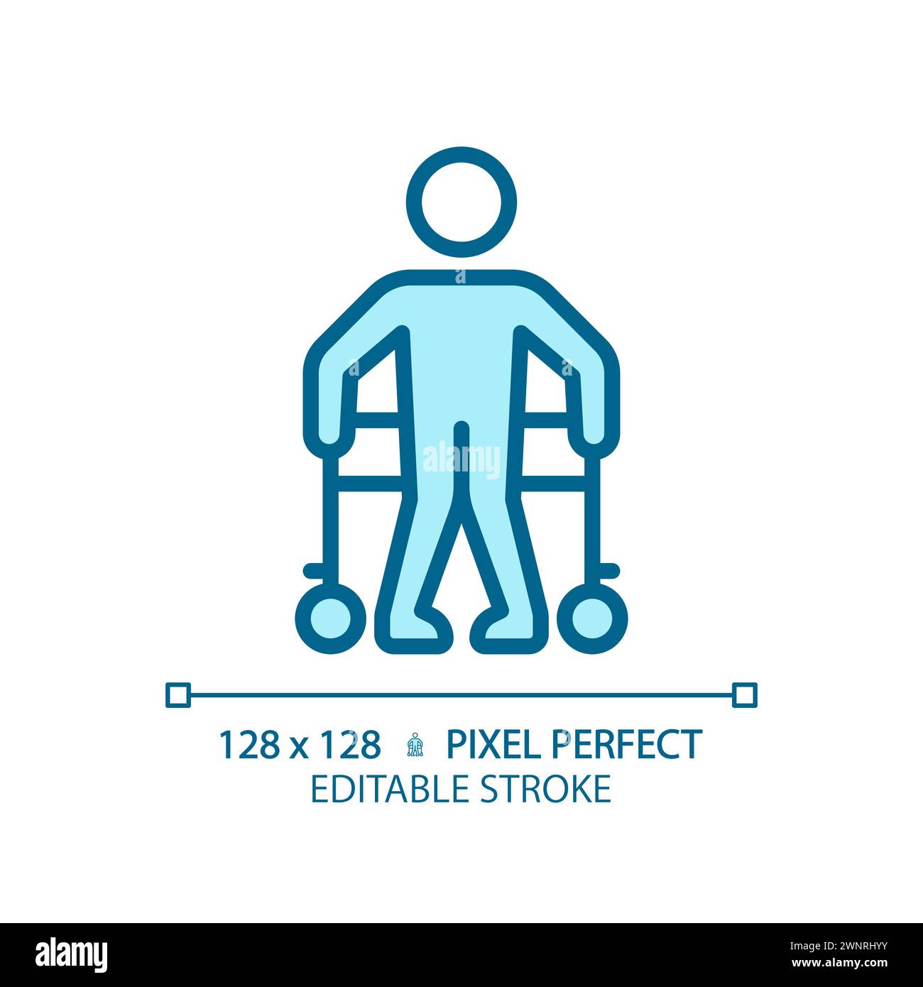 Cerebral palsy light blue icon Stock Vector Image & Art - Alamy