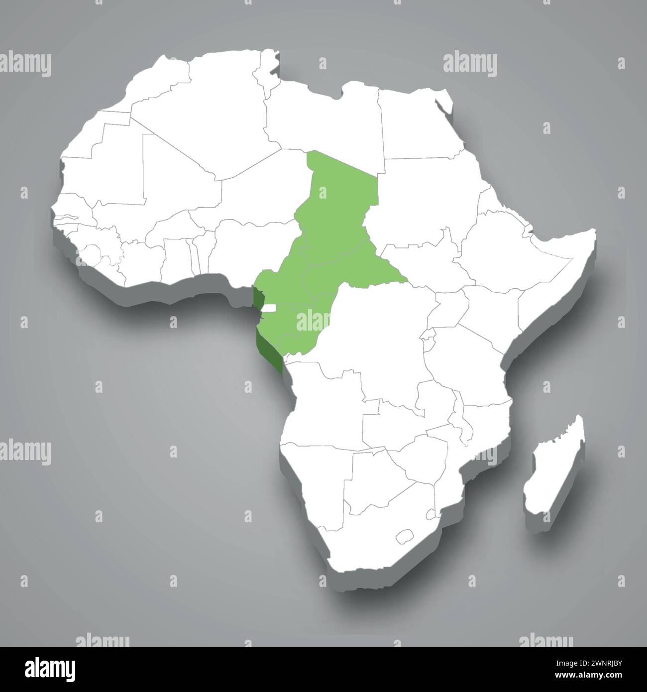 Outline Map Of West Africa