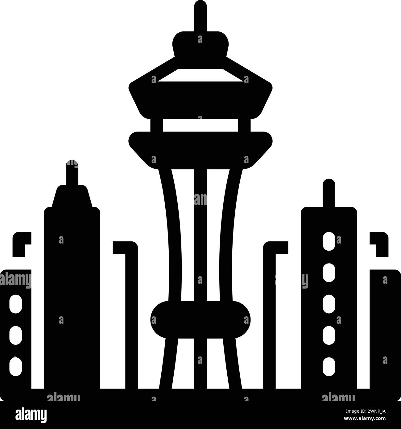 Icon for seattle,tower Stock Vector Image & Art - Alamy