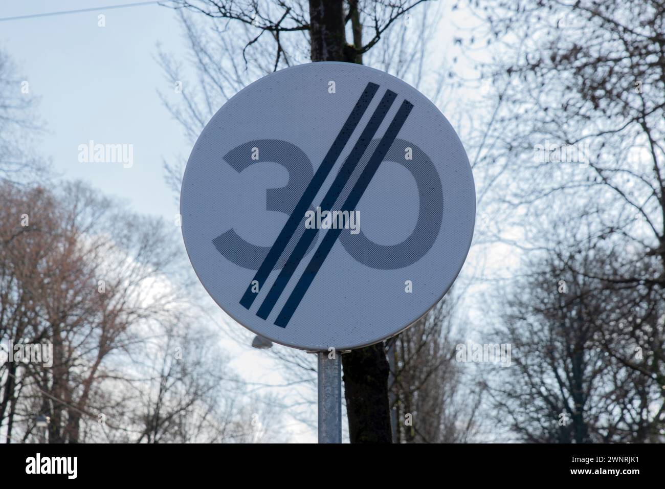 Street Sign End Of The 30 Kilometer Zone At Amsterdam The Netherlands 1 ...