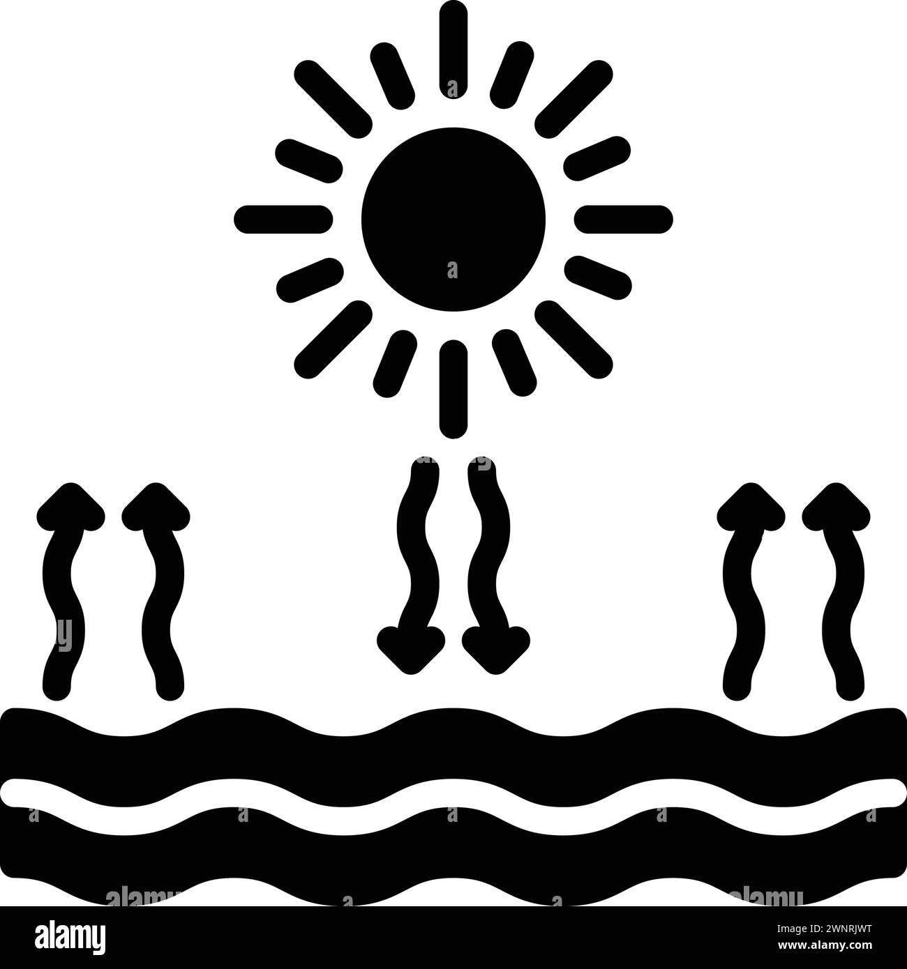 Icon for heat; sun Stock Vector Image & Art - Alamy
