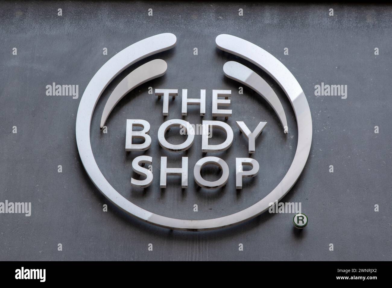 The body shop logo design hi-res stock photography and images - Alamy