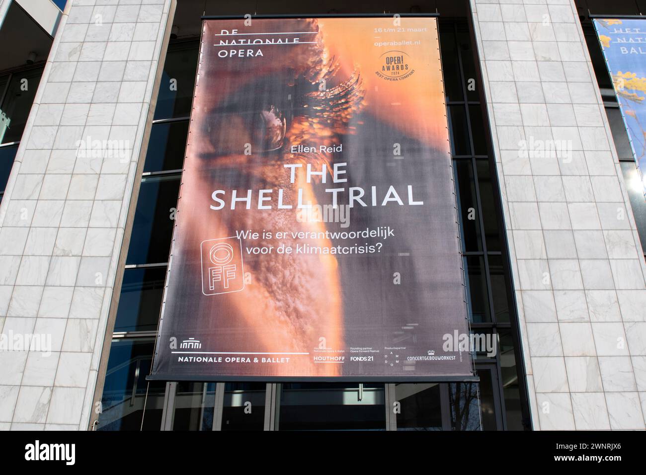 Billboard The Shell Trial At Amsterdam The Netherlands 2-3-2024 Stock ...