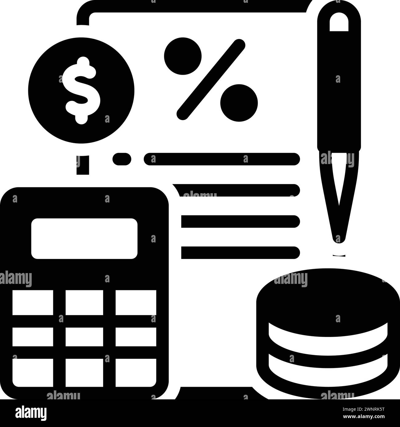 Icon for commission,coins Stock Vector Image & Art - Alamy