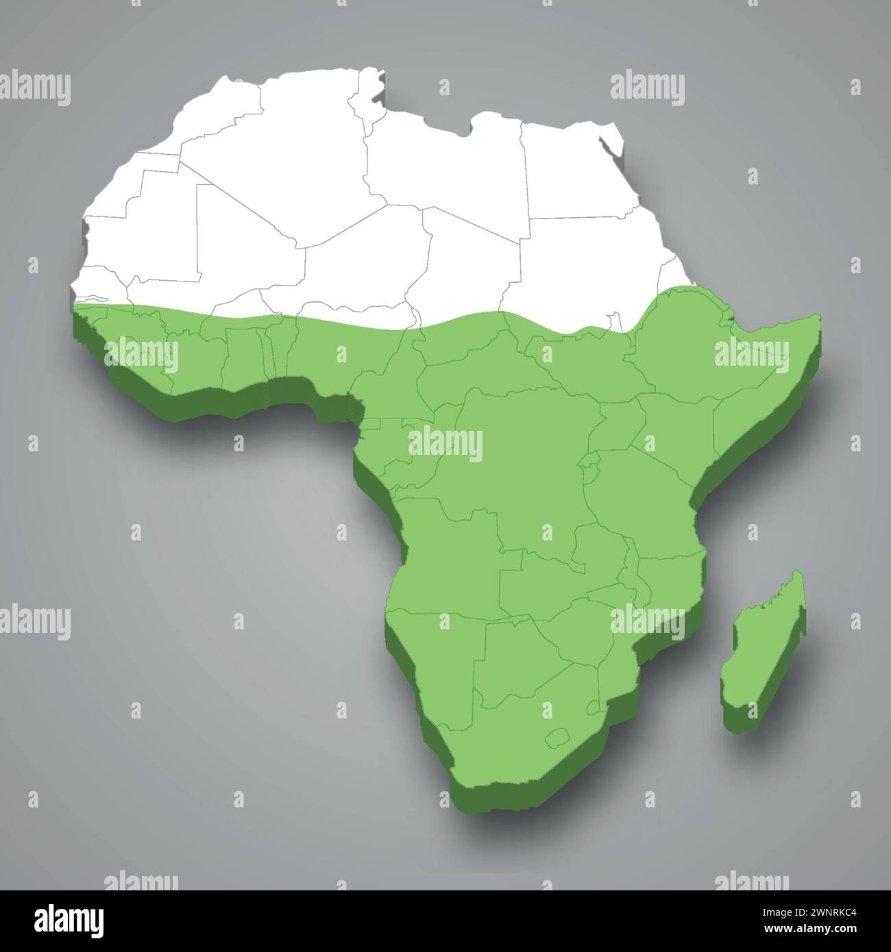 Sub Africa Map