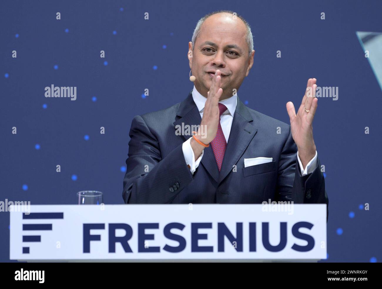 Bilanzpressekonferenz der Fresenius SE am 21.02.2024 : Michael SEN ...