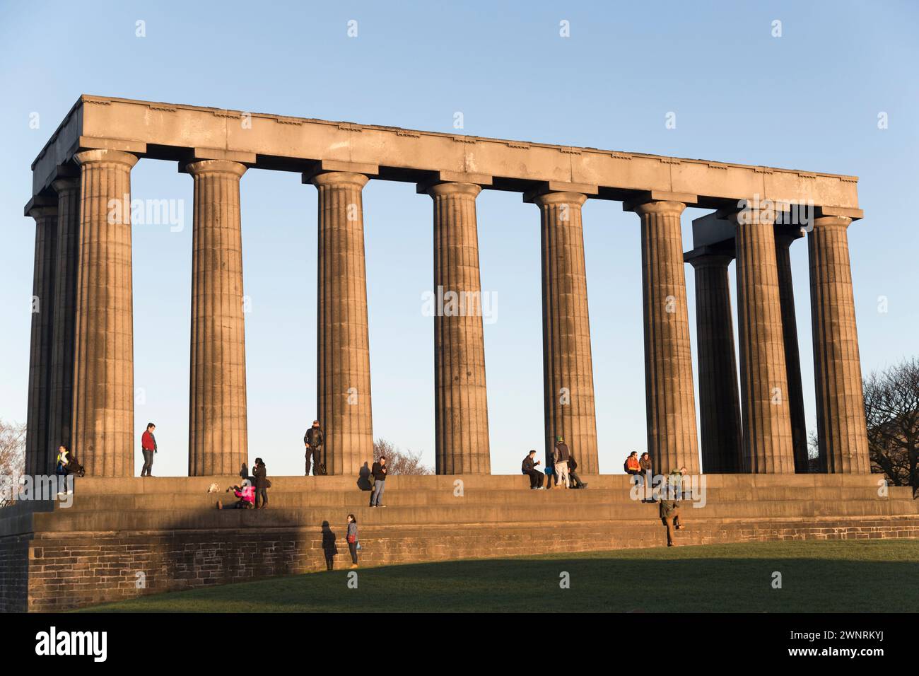 UK, Scotland, Edinburgh, Carlton Park, the Nelson monument Stock Photo ...