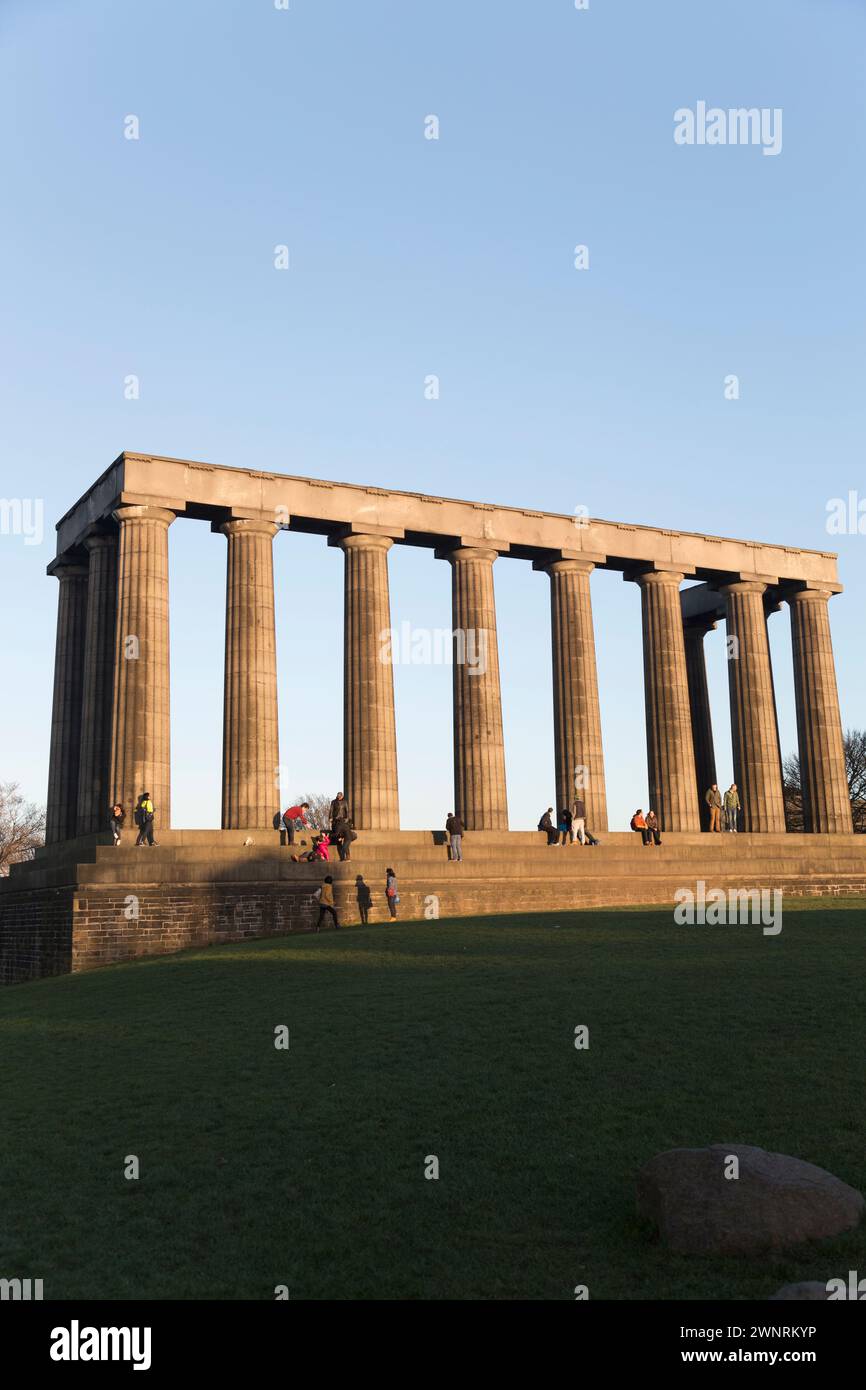 UK, Scotland, Edinburgh, Carlton Park, the Nelson monument Stock Photo ...