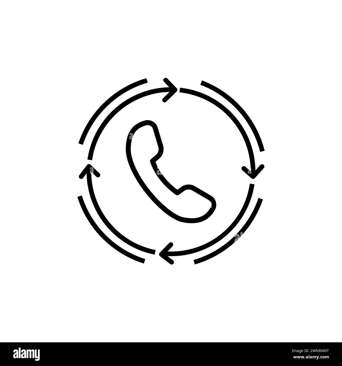 Icon redial call graphic design single icon vector illustration Stock ...