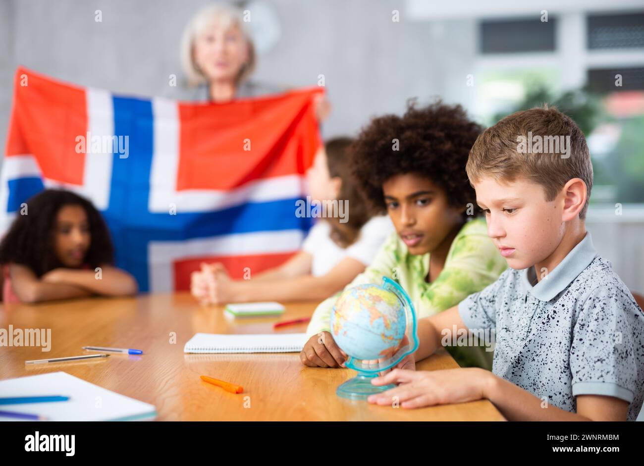 Norway school classroom hi-res stock photography and images - Alamy
