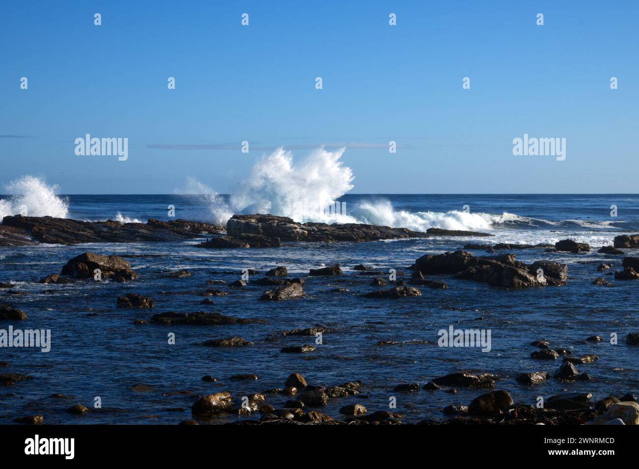 Coastal Views and Waves Breaking at Cape of Good Hope near Cape Town ...