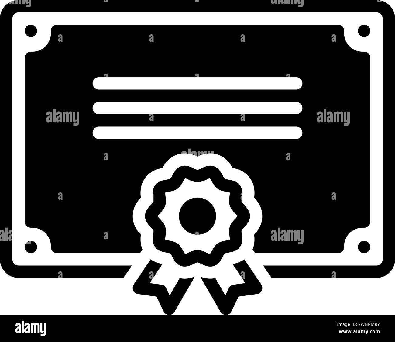 Icon for accreditation,certificate Stock Vector Image & Art - Alamy