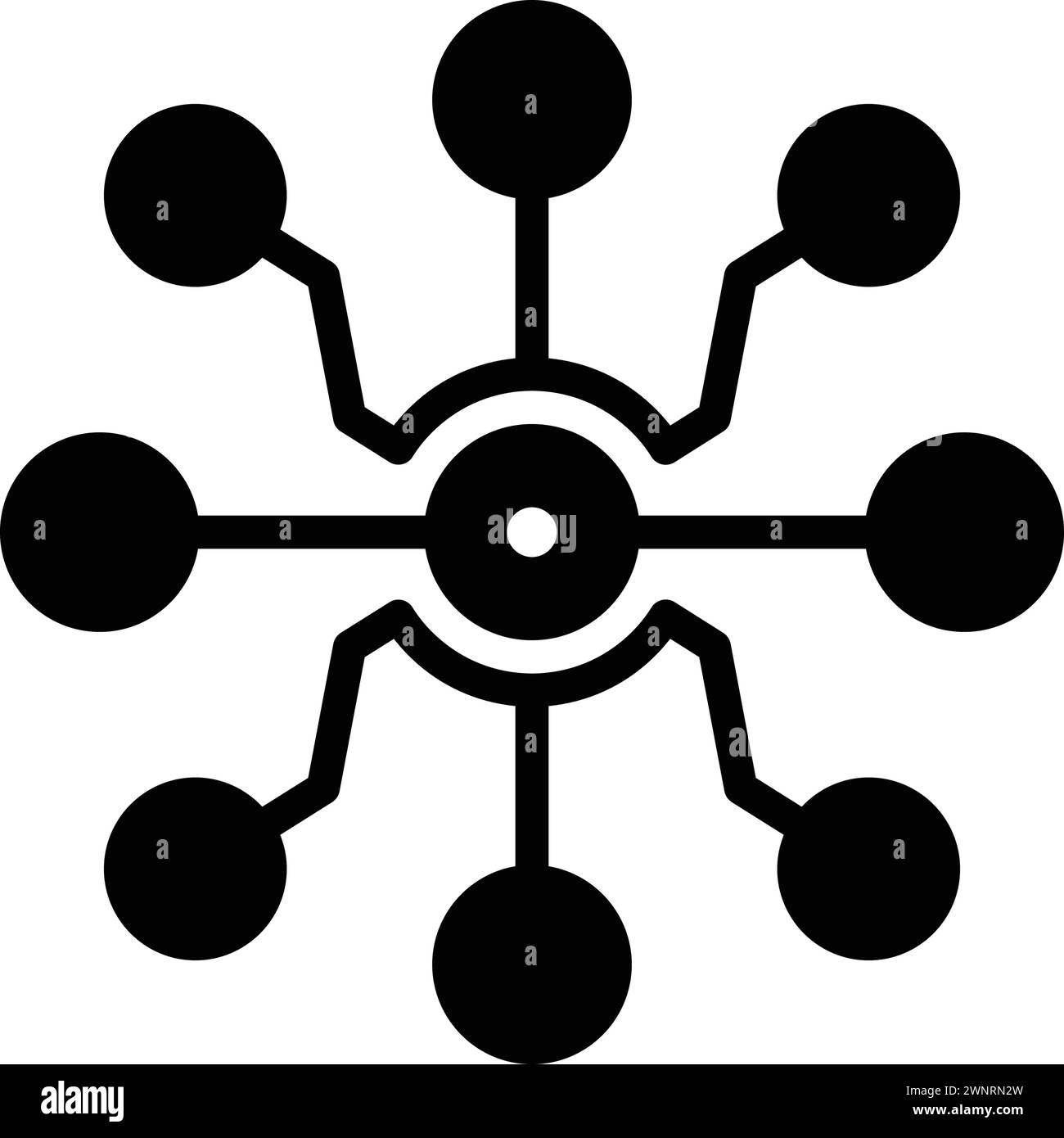 Illustration social networks Black and White Stock Photos & Images - Alamy