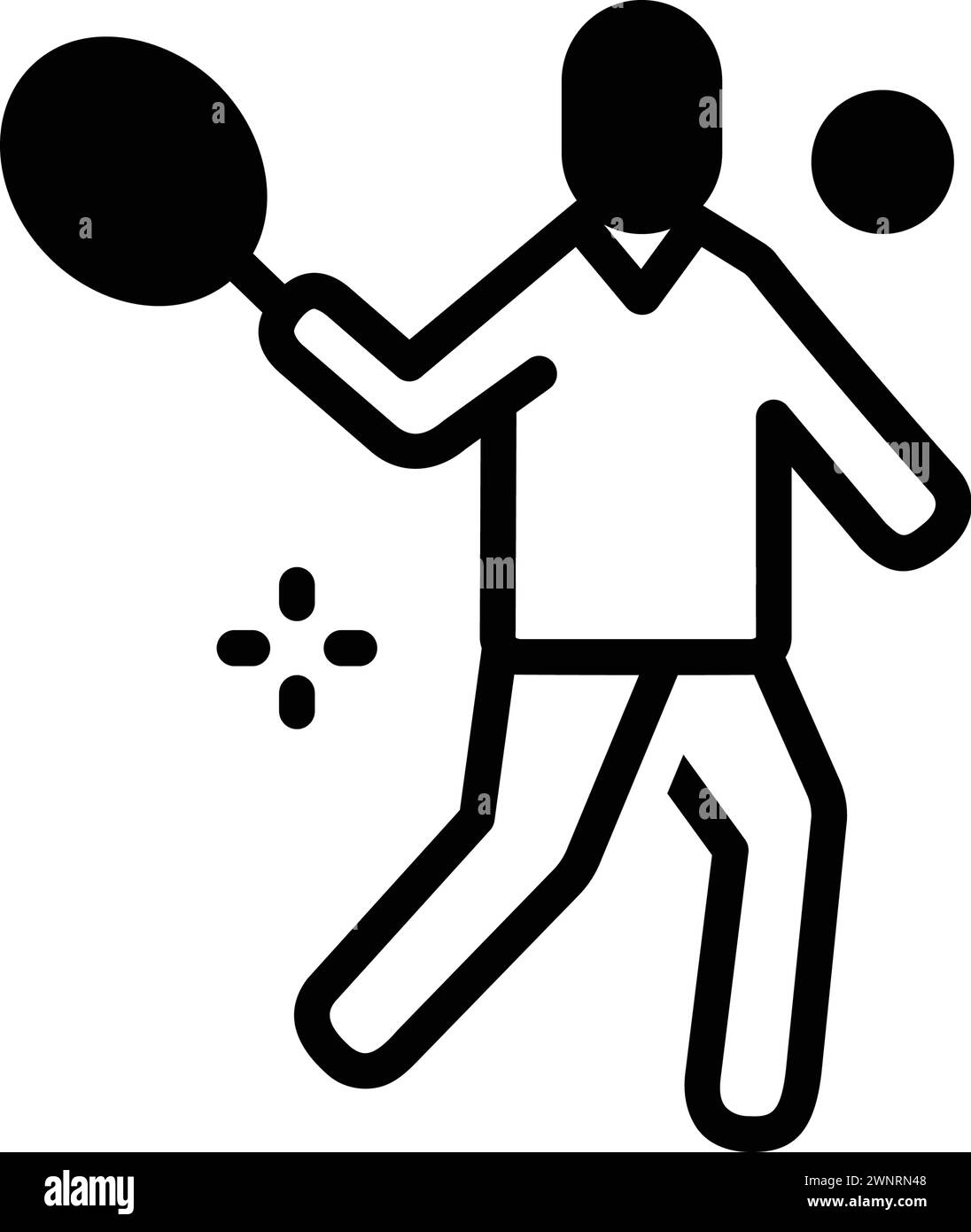 Badminton icon Black and White Stock Photos & Images - Alamy