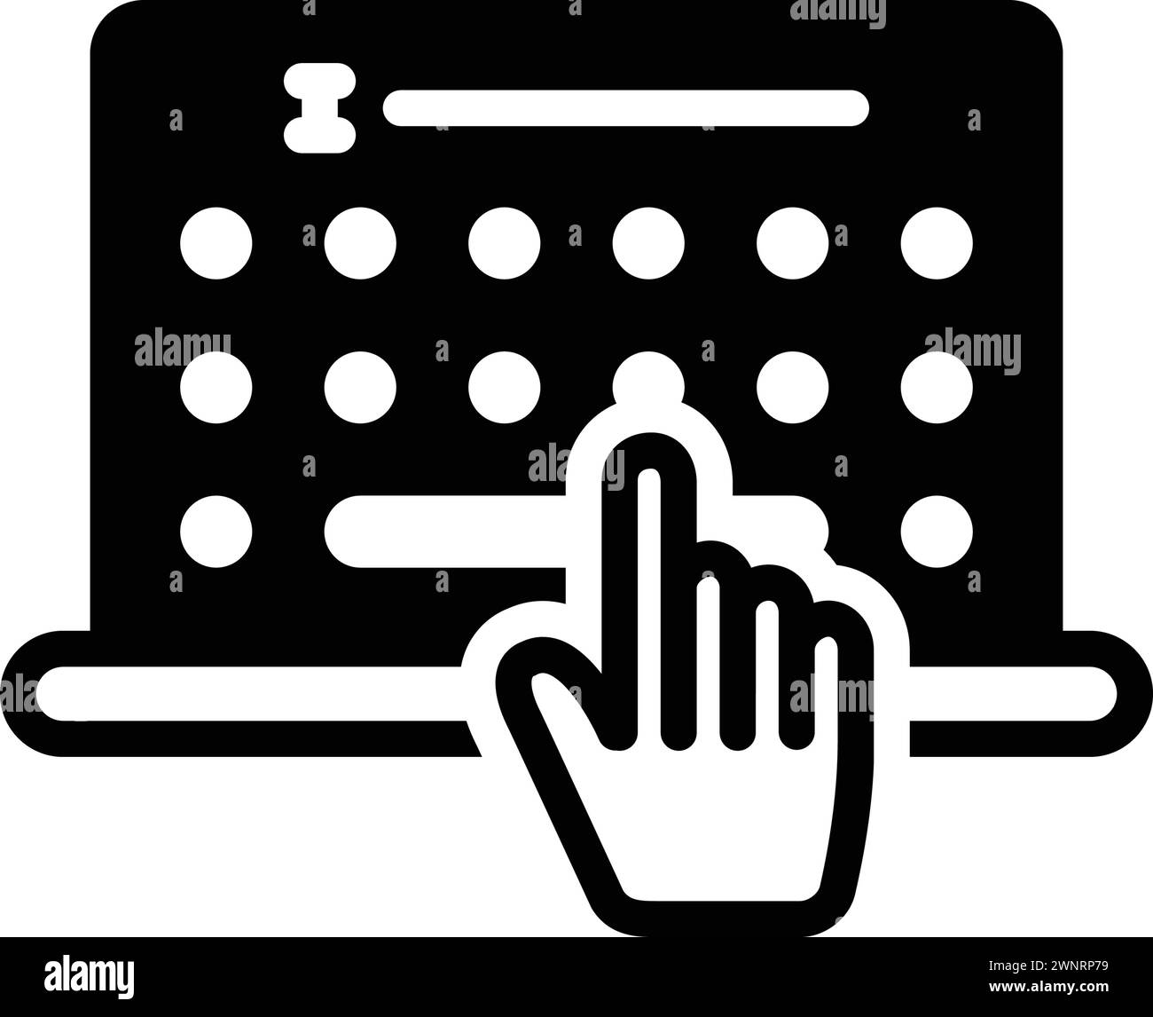 Typing and devices Black and White Stock Photos & Images - Alamy