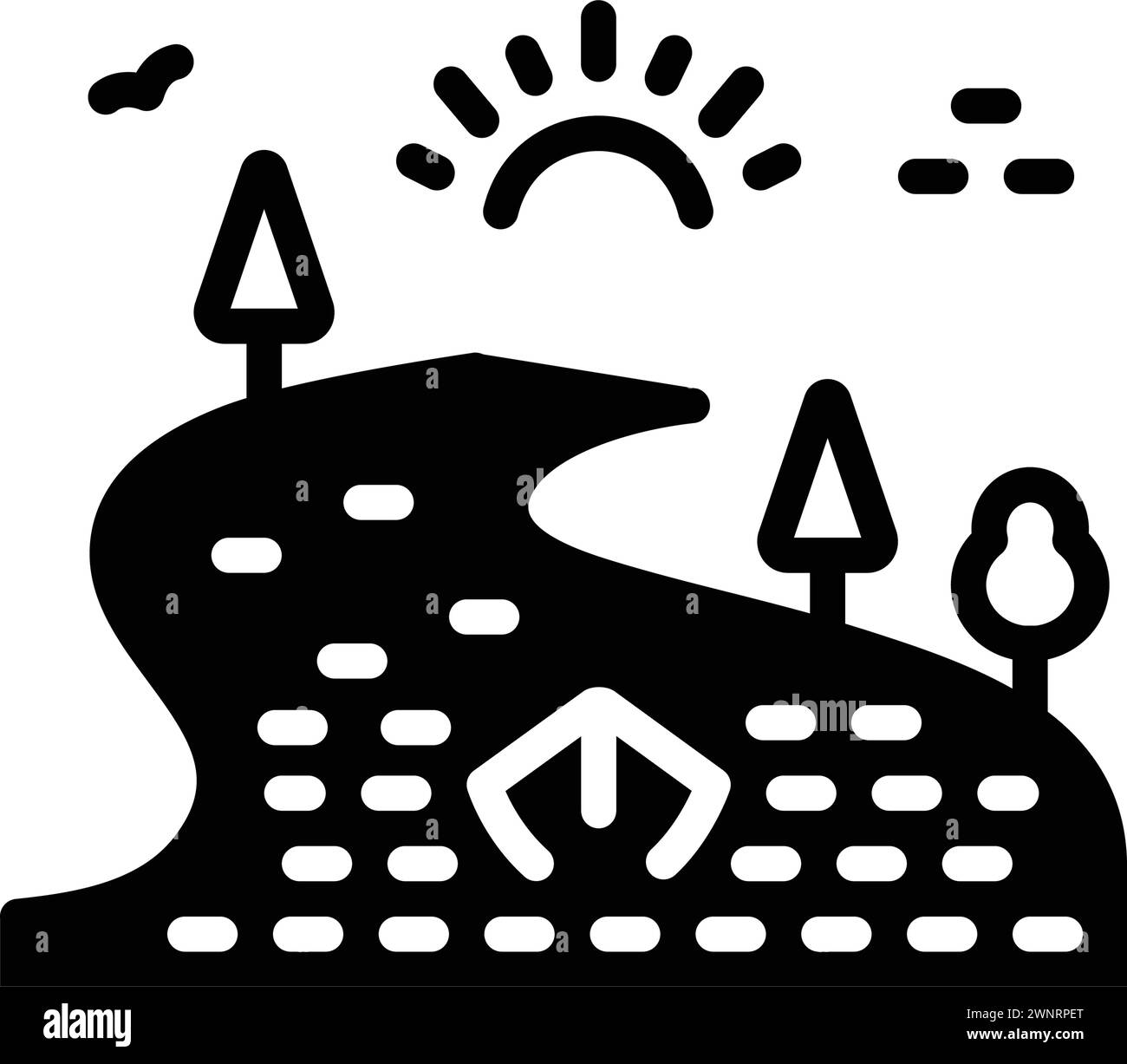 Rivers silhouette Cut Out Stock Images & Pictures - Alamy