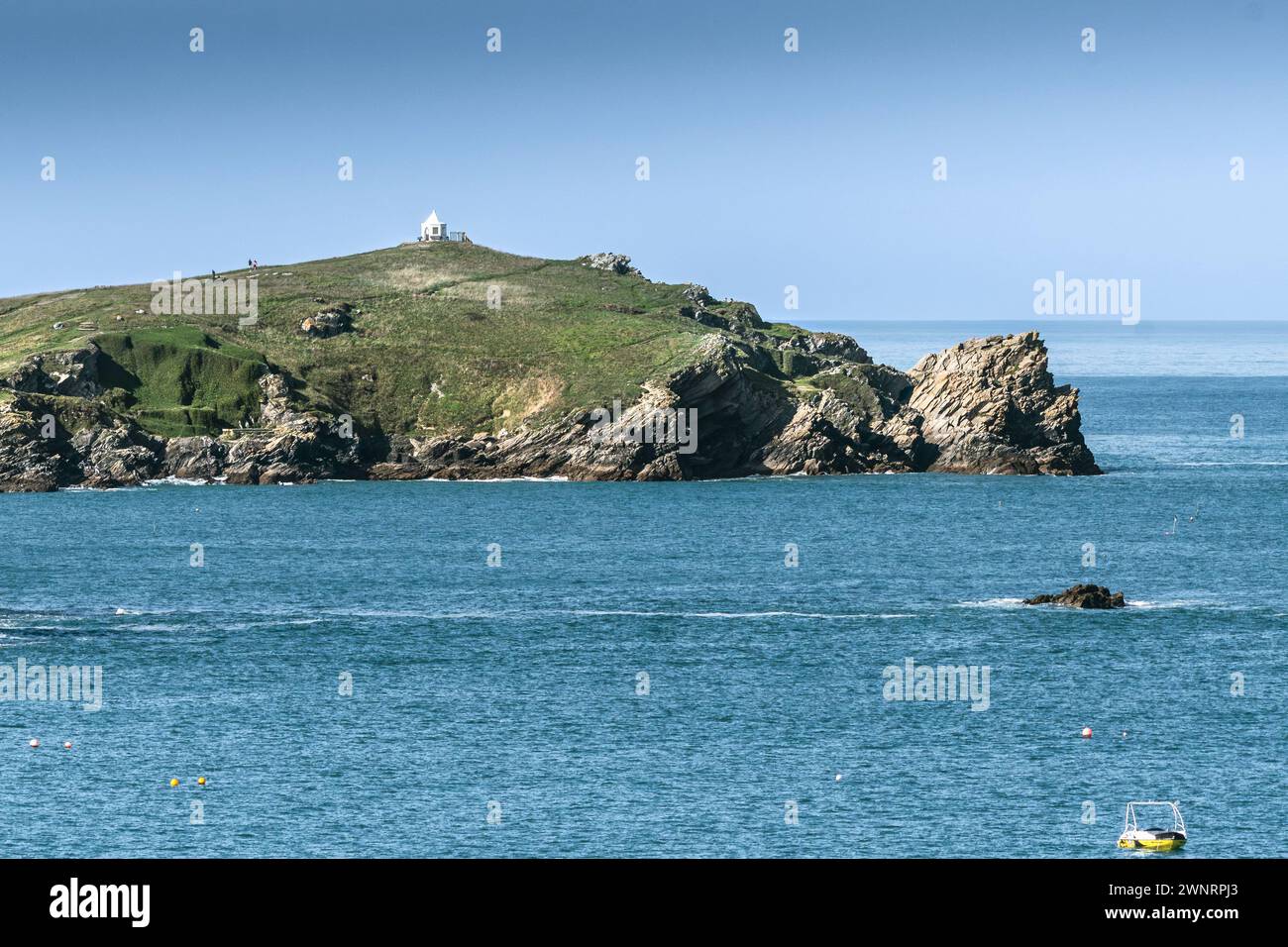 Towan Head in Newquay in Cornwall in the UK Stock Photo - Alamy