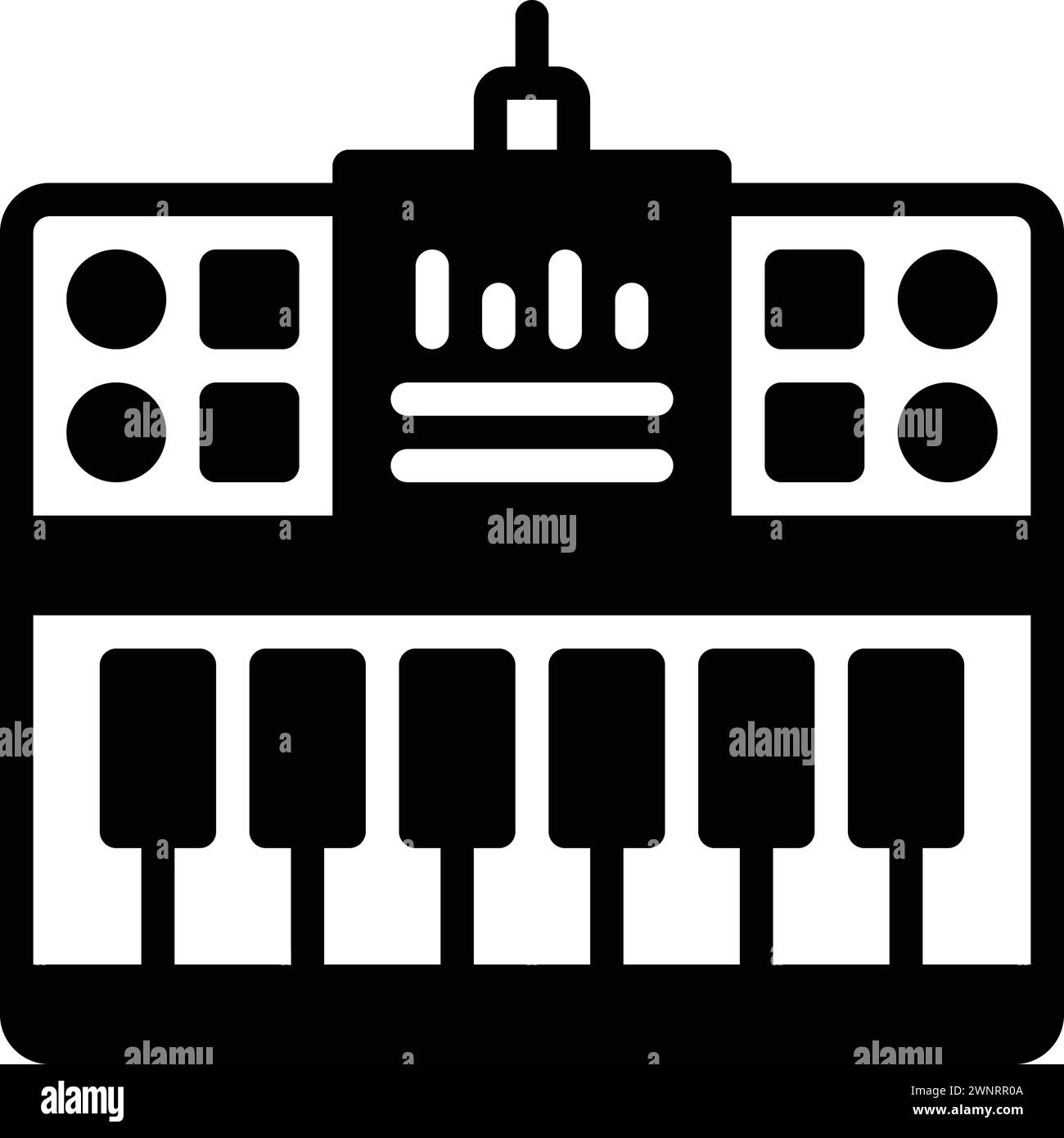 Synthesizer vector vectors Black and White Stock Photos & Images - Alamy