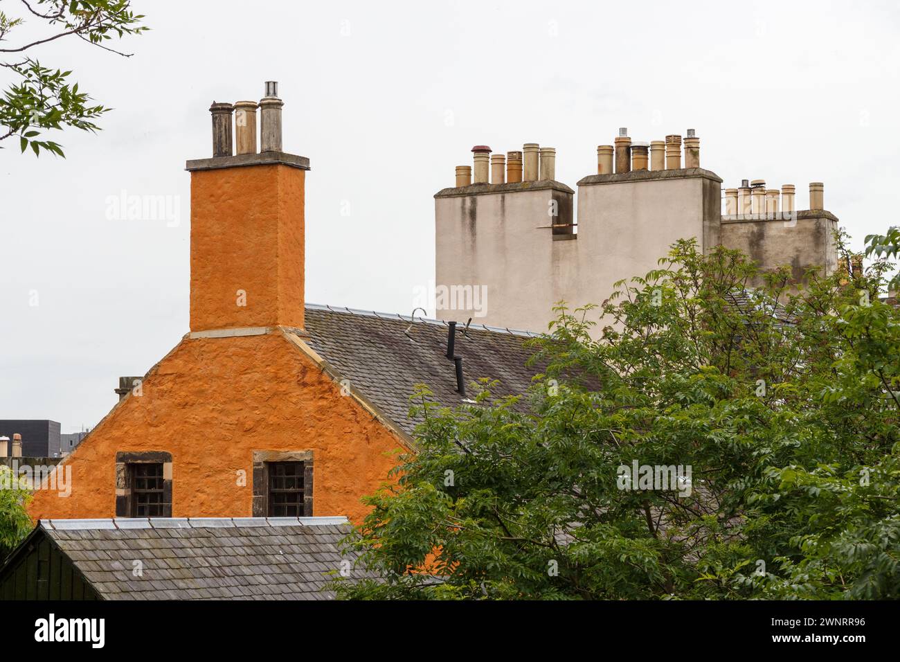 Chimneys in Edinburgh Stock Photo - Alamy