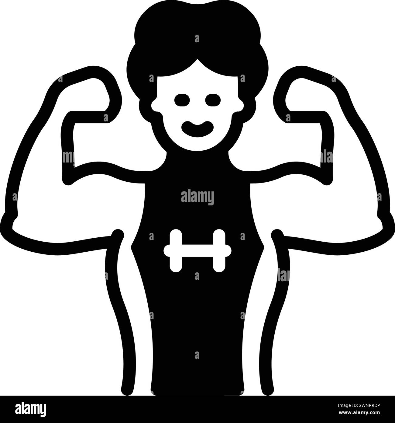 Muscular shape Stock Vector Images - Alamy