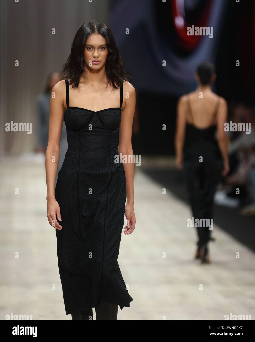 Melbourne, Australia. 04th Mar, 2024. Models walk the runway for ...