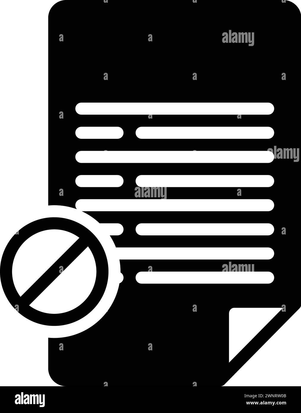 Icon for void,invalid Stock Vector Image & Art - Alamy