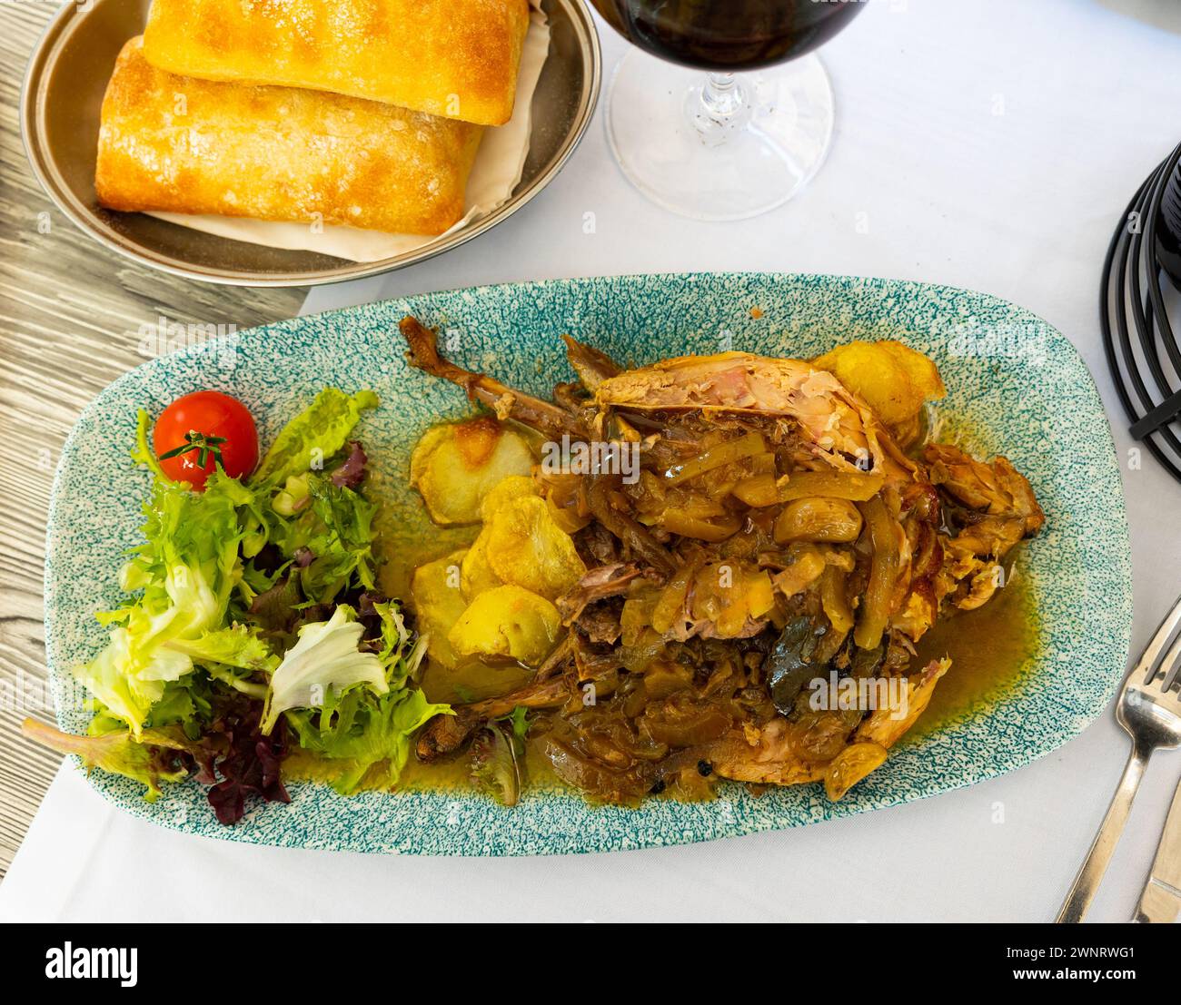 Traditional Spanish dish is Perdiz a la Toledana Stock Photo - Alamy