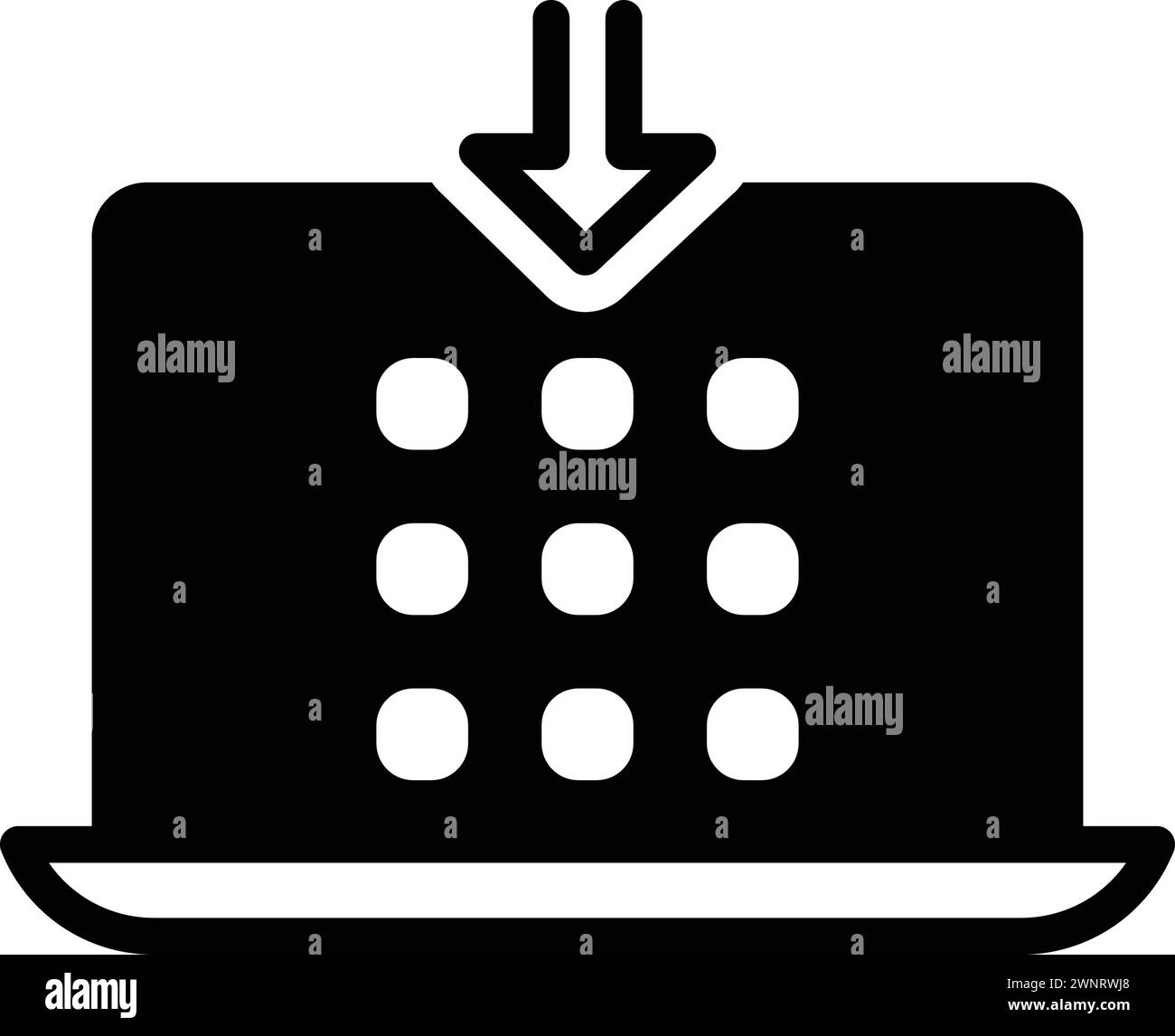 Icon for inputs,down Stock Vector Image & Art - Alamy