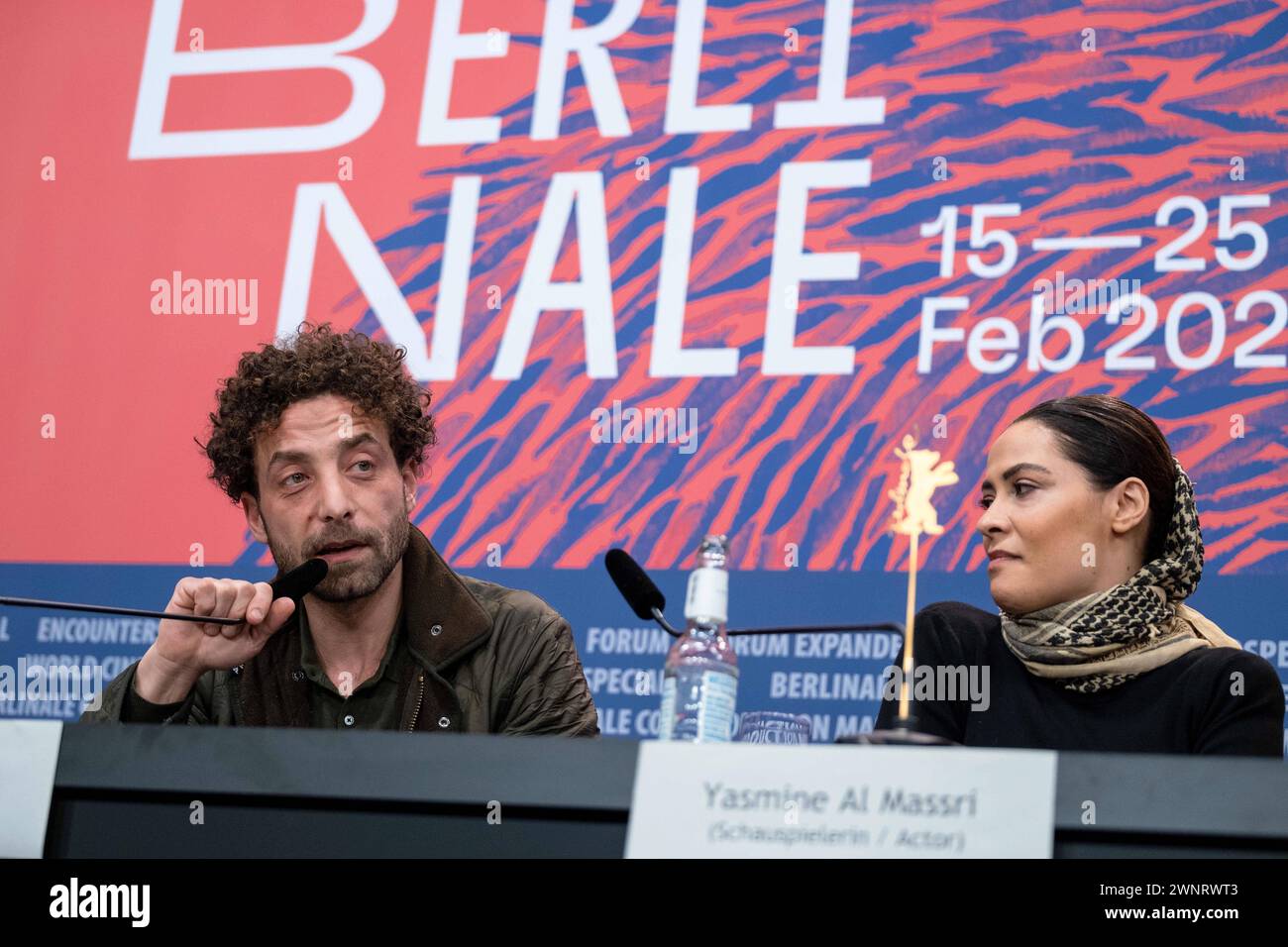 Schauspieler Yahya Mahayni und Yasmine Al Massri während der ...