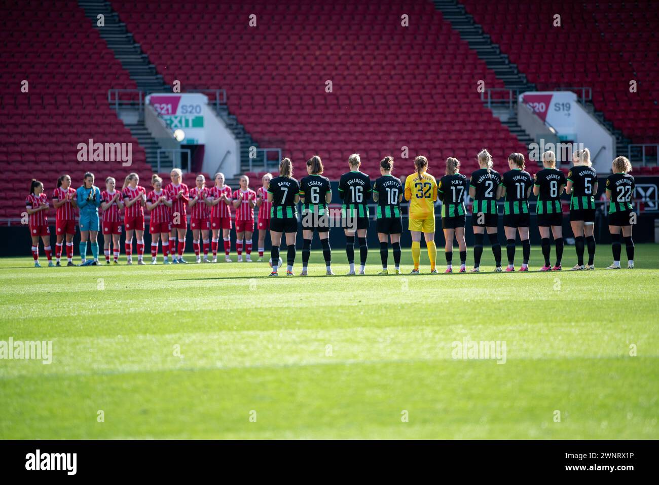 Bristol. UK. 3 March, 2024. Bristol City & Brighton and Hove Albion ...