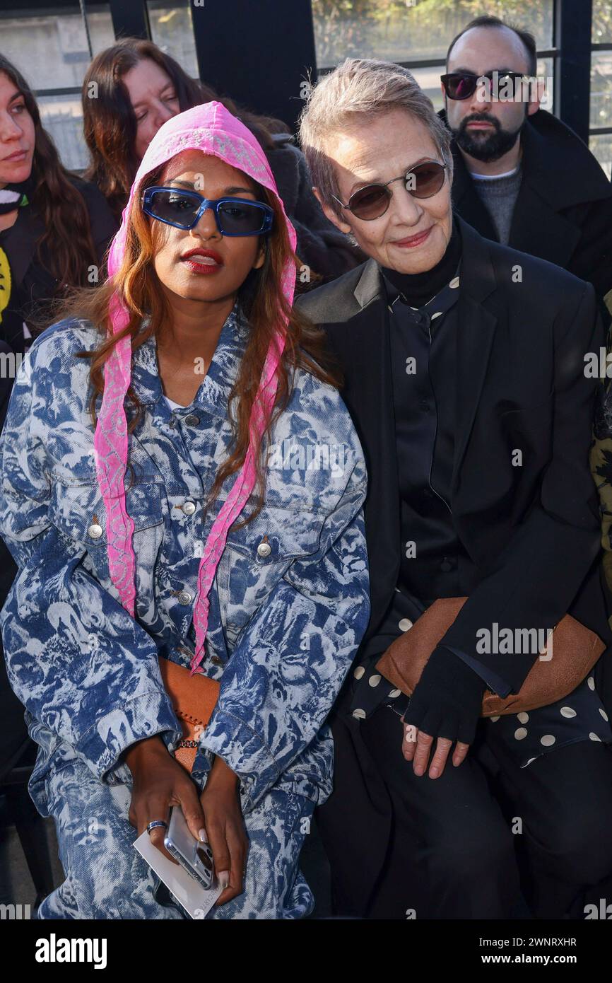 MIA, left, and Charlotte Rampling attend the Stella McCartney Fall ...