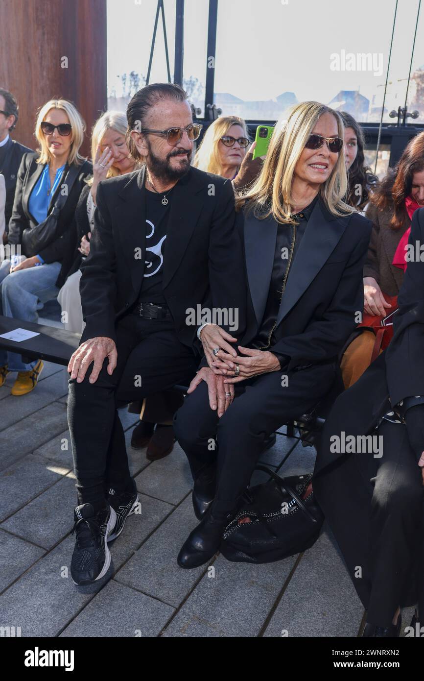 Ringo Starr, left, and Barbara Bach attend the Stella McCartney Fall ...