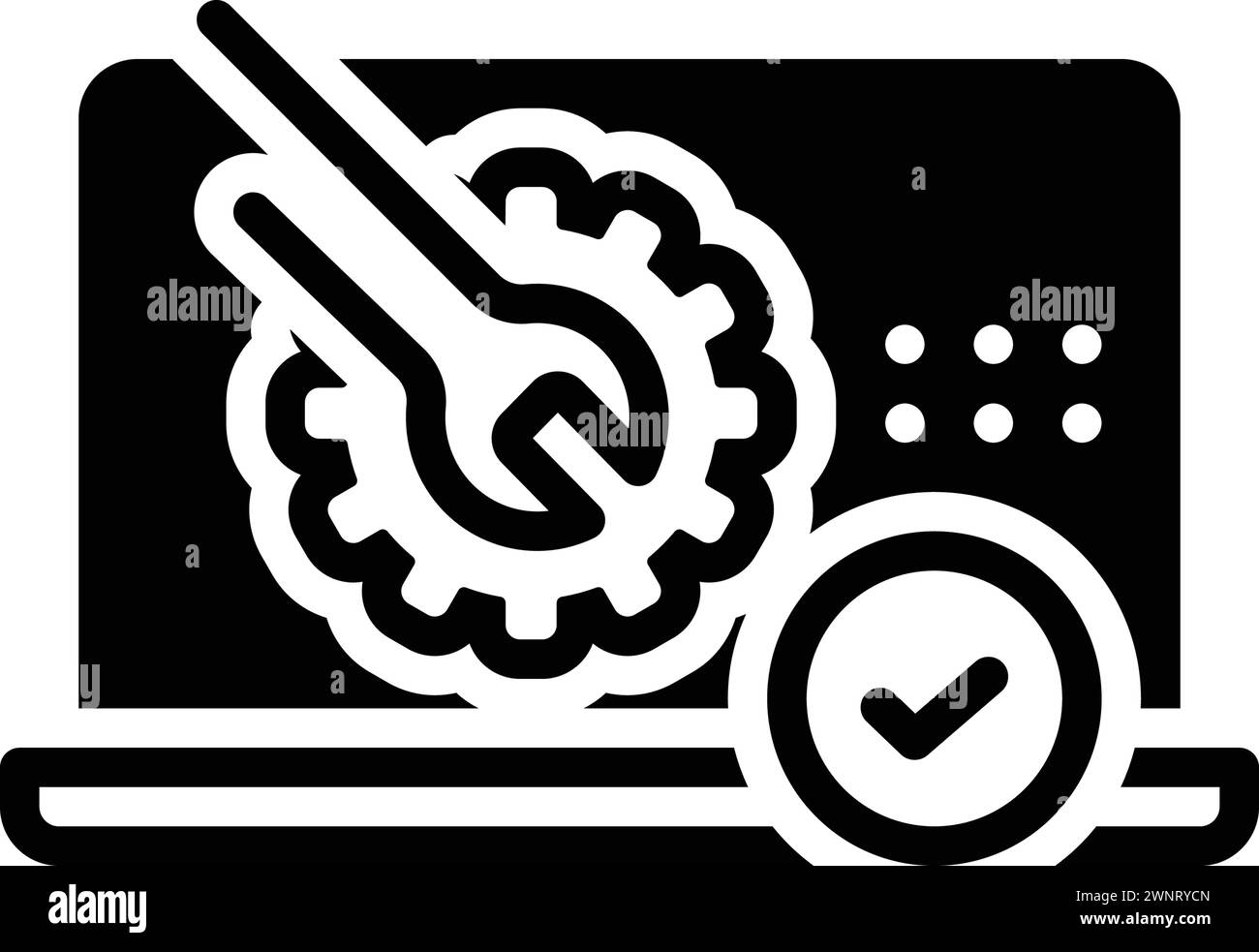 Icon for installed,update Stock Vector Image & Art - Alamy